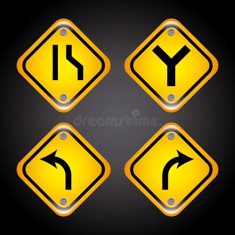 Road signs stock illustration. Illustration of ways, traffic - 49457633
