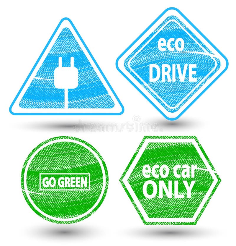 Road Signs Eco Drive Green Eco Icon Stock Illustrations – 22 Road Signs ...