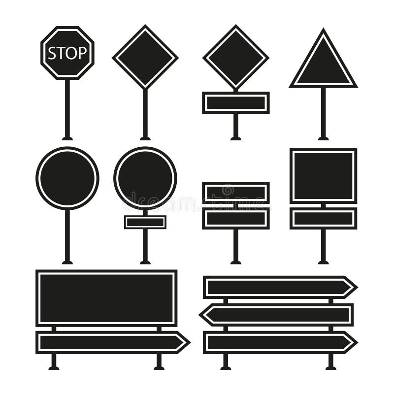 Road Signs Icon. Simple Flat Vector Illustration Stock Vector ...