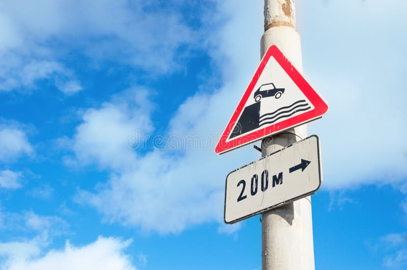 Unprotected Edge Warning Sign with Clipping Path Stock Photo - Image of ... Unprotected Edge Warning Sign with Clipping Path Stock Photo - Image of ...