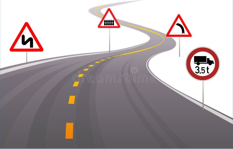 Road Signs for Multi-purpose Use. Illustration. Stock Illustration ...