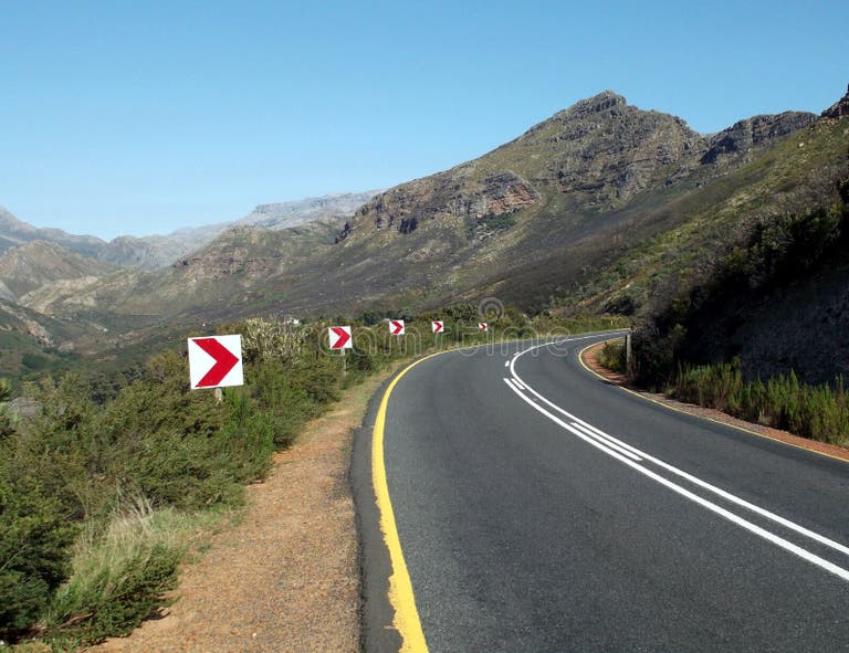 Road signs in pass stock image. Image of arrows, cape - 26689845