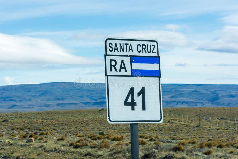 Road Signs of Santa Cruz with Number 41 Stock Photo - Image of road ...