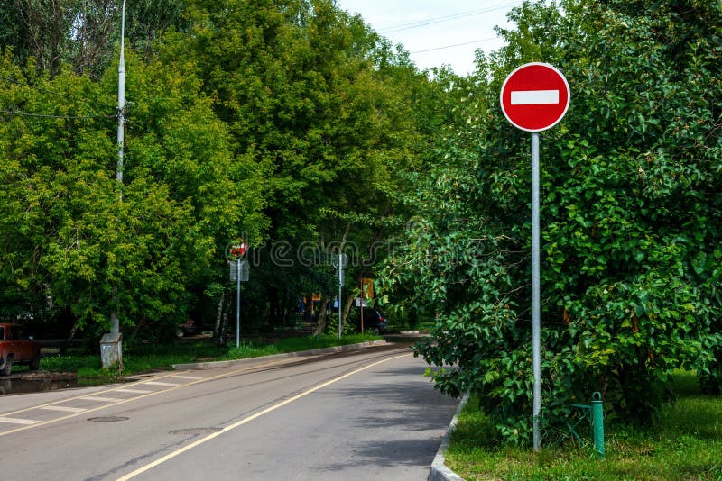 Road signs on street stock photo. Image of caution, urban - 103441168