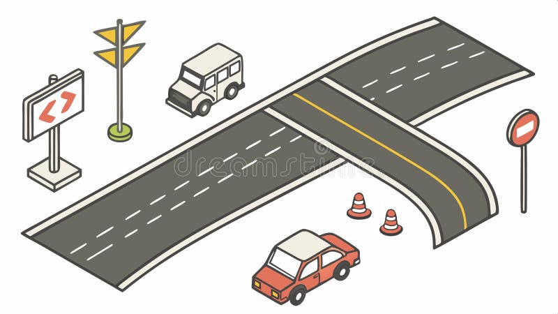 Road Signs, Traffic Direction and Driving Instruction Vector Design ...