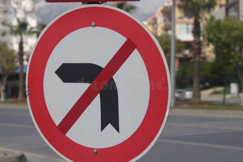 Road Signs, Traffic Sign, Traffic Rules in Turkey, 2 Stock Image ...