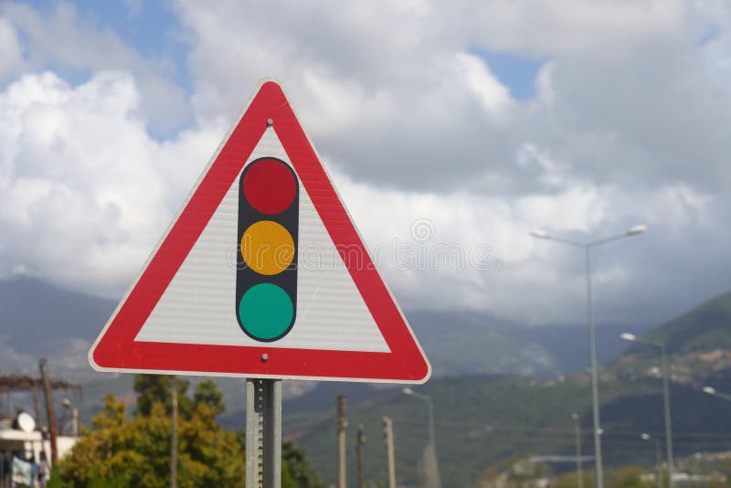 Road Signs, Traffic Sign, Traffic Rules in Turkey, 6 Stock Photo ...