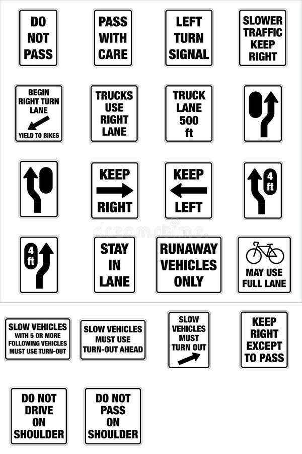 Usa Traffic Warning Signs Stock Illustrations – 528 Usa Traffic Warning ...