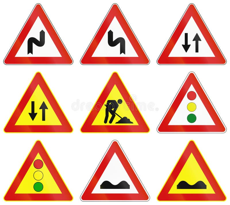 Road signs used in Italy stock illustration. Illustration of italy ...