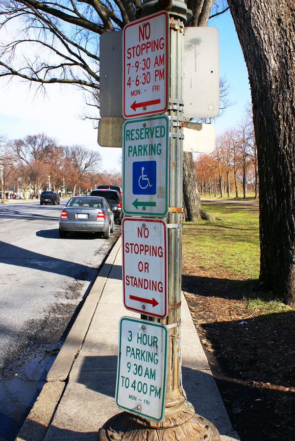 Road Sign In Street Of Washington DC Stock Photo - Image of columbia ...