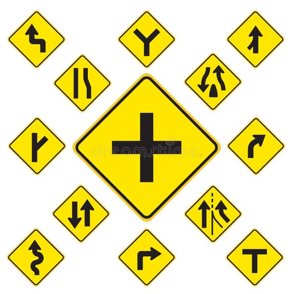 Road Signs stock vector. Illustration of stop, road, roundabout - 31406830
