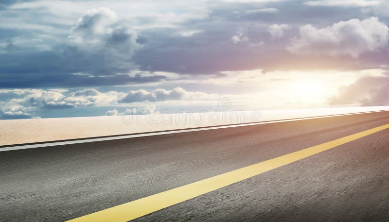 The Road And Sky Background Stock Photo - Image of journey, grass ...