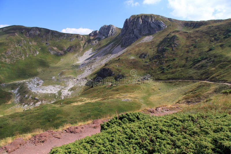 Road on the slope stock image. Image of summer, road - 26431191