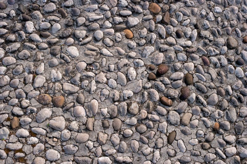 Road from Small Cobblestone for Stone Texture or Seamless Background ...