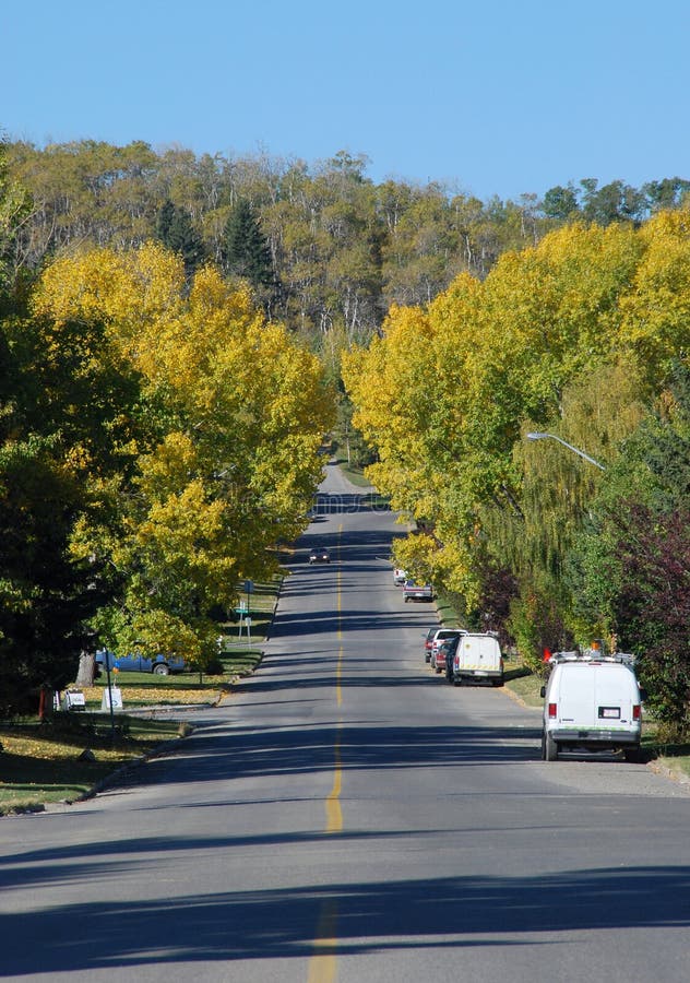 Road in a small town stock image. Image of scene, road - 7227333