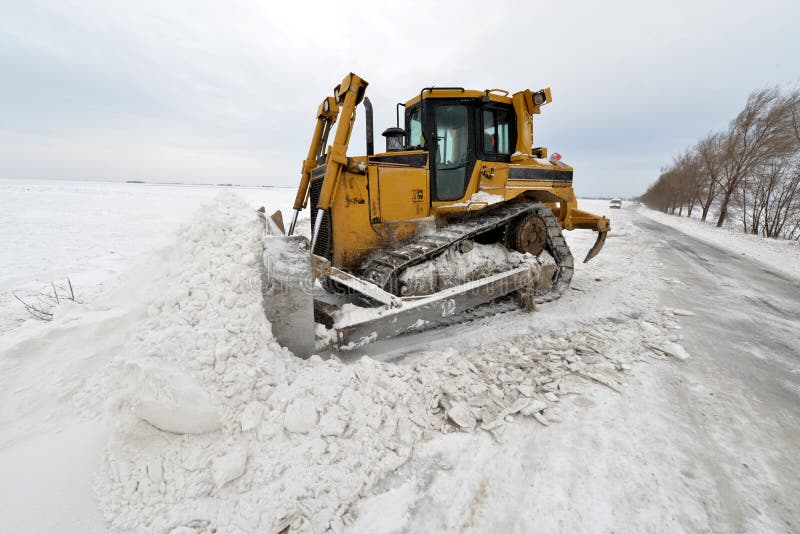 Road in snow storm stock image. Image of clear, extreme - 41092649