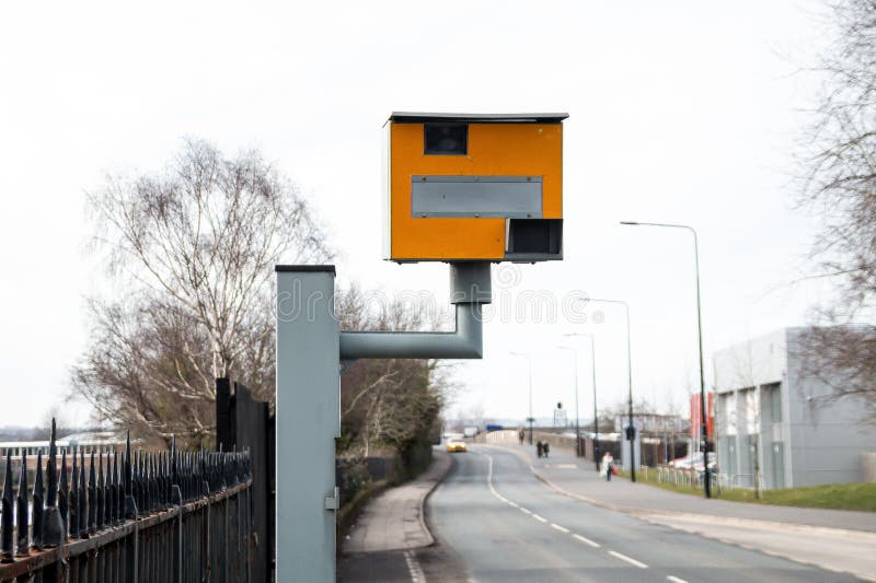 Road Speed Camera stock image. Image of town, street - 111724413