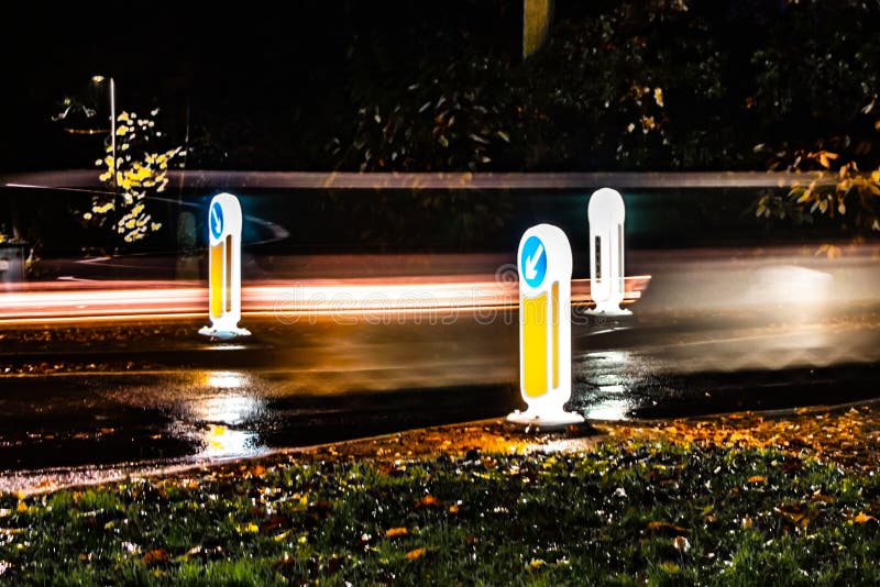 Light Passing Through Two Different Kind Of Lenses, Showing A Pattern ...