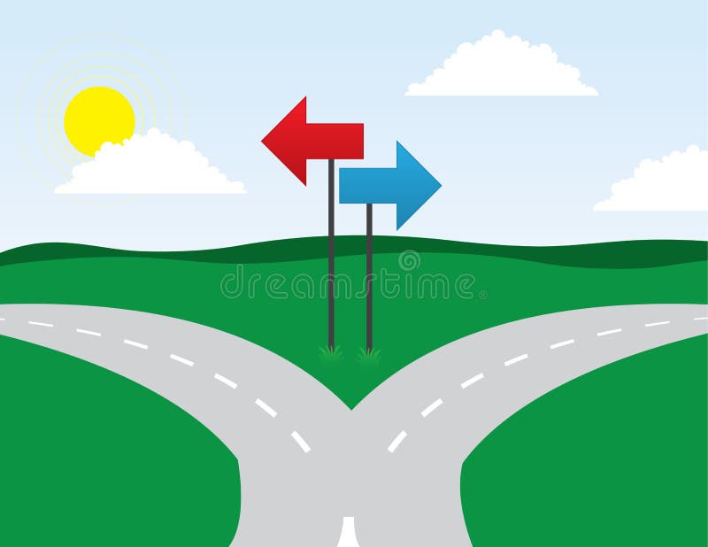 Split Road Stock Illustrations – 3,414 Split Road Stock Illustrations ...