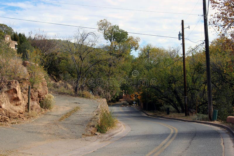 The Road Splits stock photo. Image of pathway, mountains - 81507508