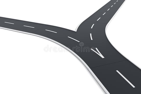 Road Splitting Stock Illustrations – 264 Road Splitting Stock ...