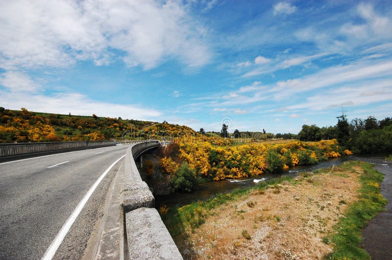 The road in spring stock image. Image of road, curve - 12156007