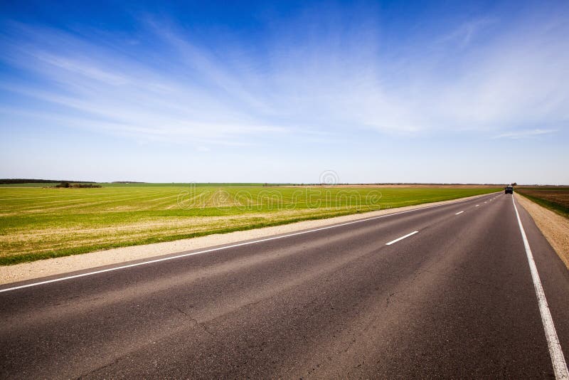 Road spring, countryside stock photo. Image of leaves - 137548870