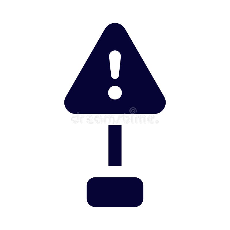 Road Stand, Alert, Accident, Road Accident Alert Icon Stock Vector ...