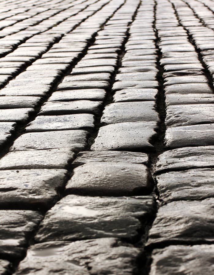 Road from stone bricks stock photo. Image of material - 106678350