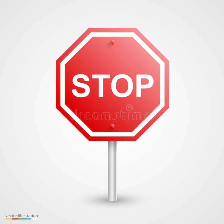 Stop Sign Clip Art Stock Illustrations – 5,861 Stop Sign Clip Art Stock ...