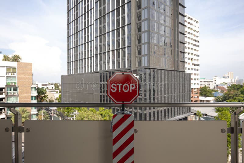 Road Stop Sign at Subway Crossing Stock Photo - Image of outdoor ...