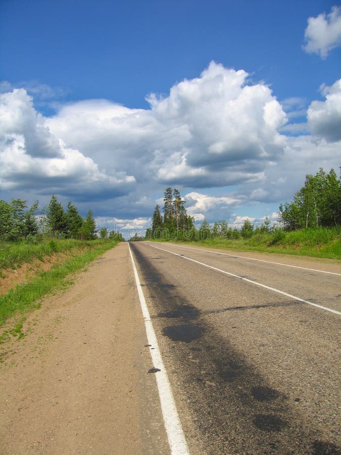 Road Stretches into the Distance Stock Photo - Image of view, stretches ...