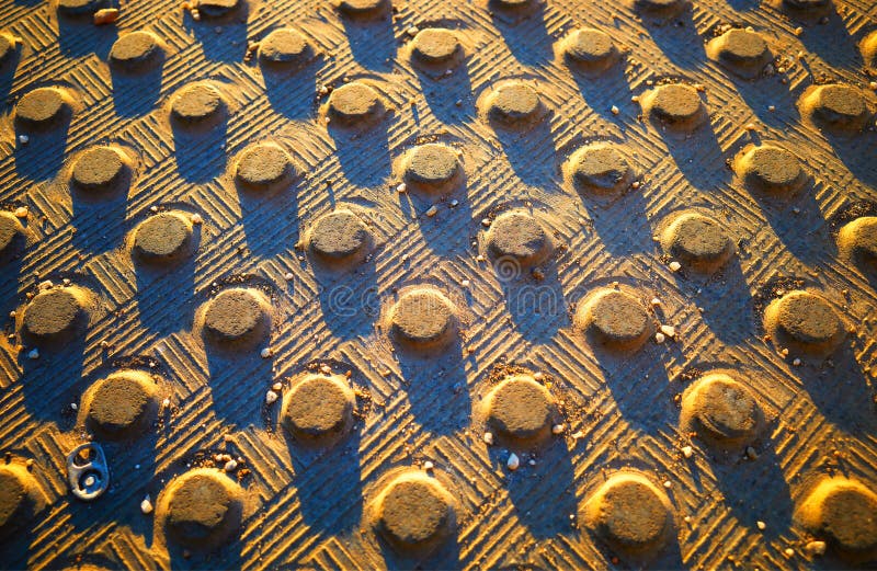 Road Stud Pins Texture Background Stock Image - Image of detail, light ...