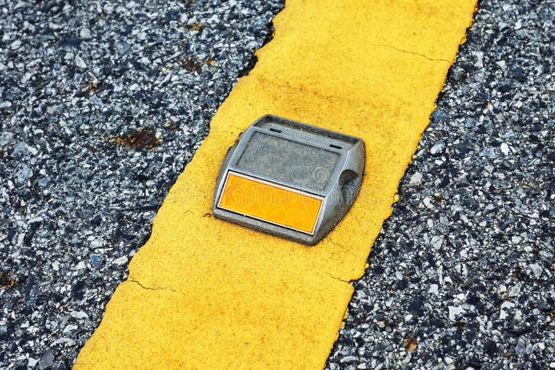 Road Stud Royalty Free Stock Photography - Image: 33230917