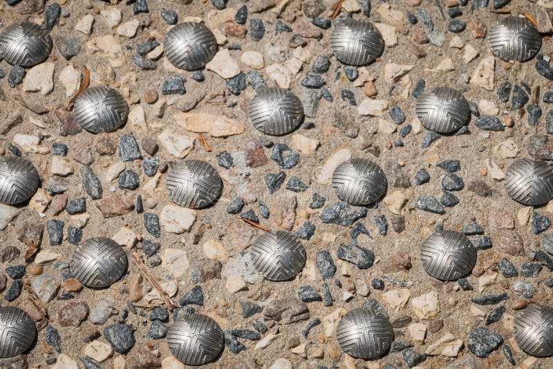 Road Stud on a Zebra Crossing Stock Photo - Image of studs, background ...