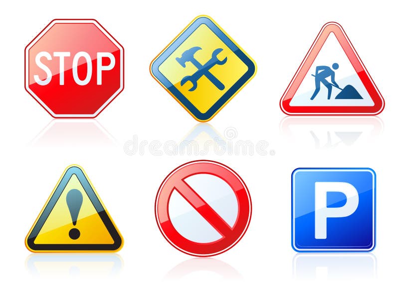 Traffic Signs stock vector. Illustration of traffic, distressed - 1953003