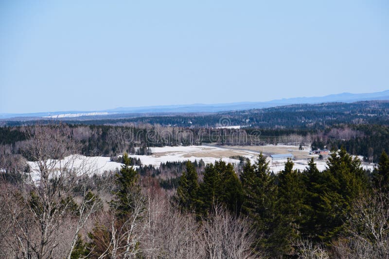 The Road of Summits in Southern Quebec Stock Image - Image of landscape ...