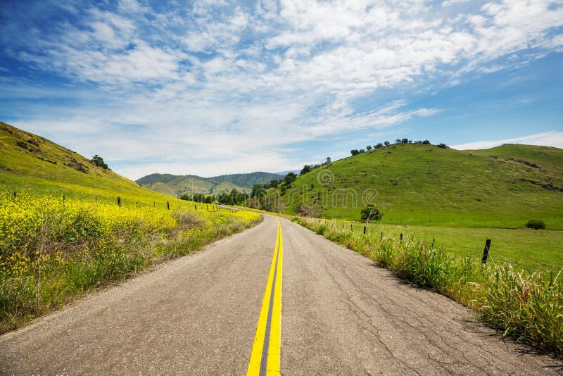 Road in field stock photo. Image of adventure, landscapes - 7892042