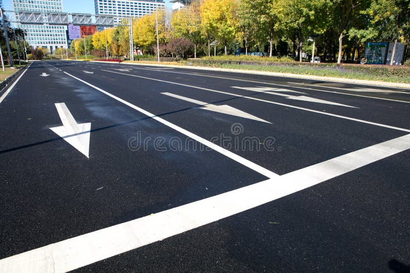 Road Surface and Markings on it Stock Photo - Image of markings ...