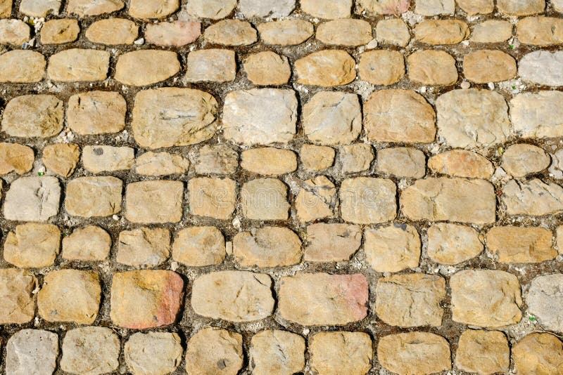 Surface is Paved with Road Tiles of Different Sizes As Texture Stock ...