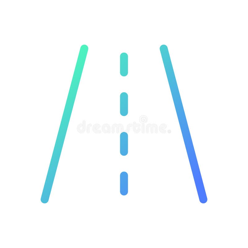 Road Surface Pixel Perfect Gradient Linear Ui Icon Stock Vector - Illustration of contour ...