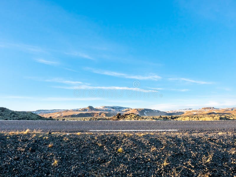 Road with Surrounding Nature View Stock Image - Image of cloud, view ...