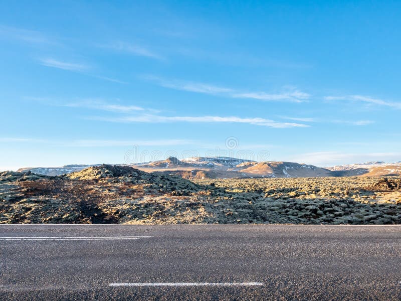 Road with Surrounding Nature View Stock Image - Image of cloud, view ...