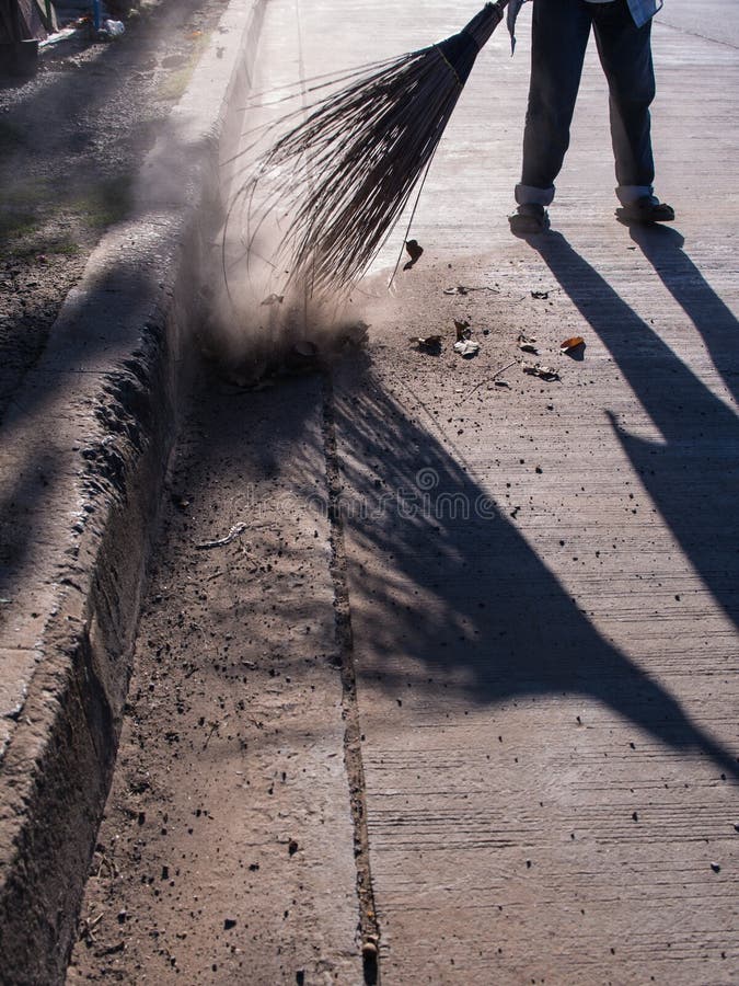 Road Sweeper Cleaning stock photo. Image of service, menial - 83250688