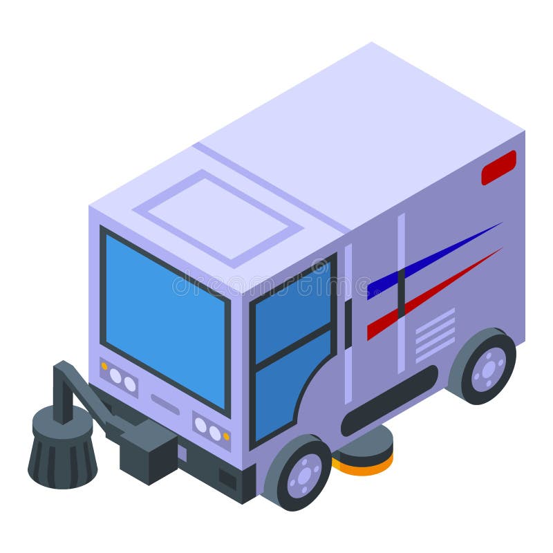 Road Sweeper Icon Isometric Vector. Cleaner Machine Stock Vector ...