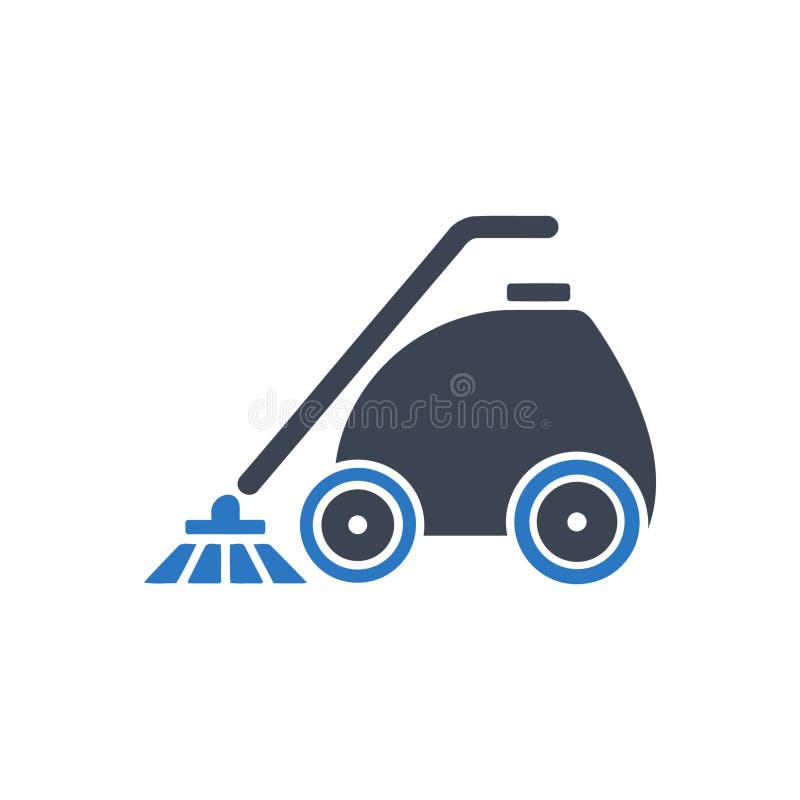 Road Sweeper Machine icon stock illustration. Illustration of vehicle ...