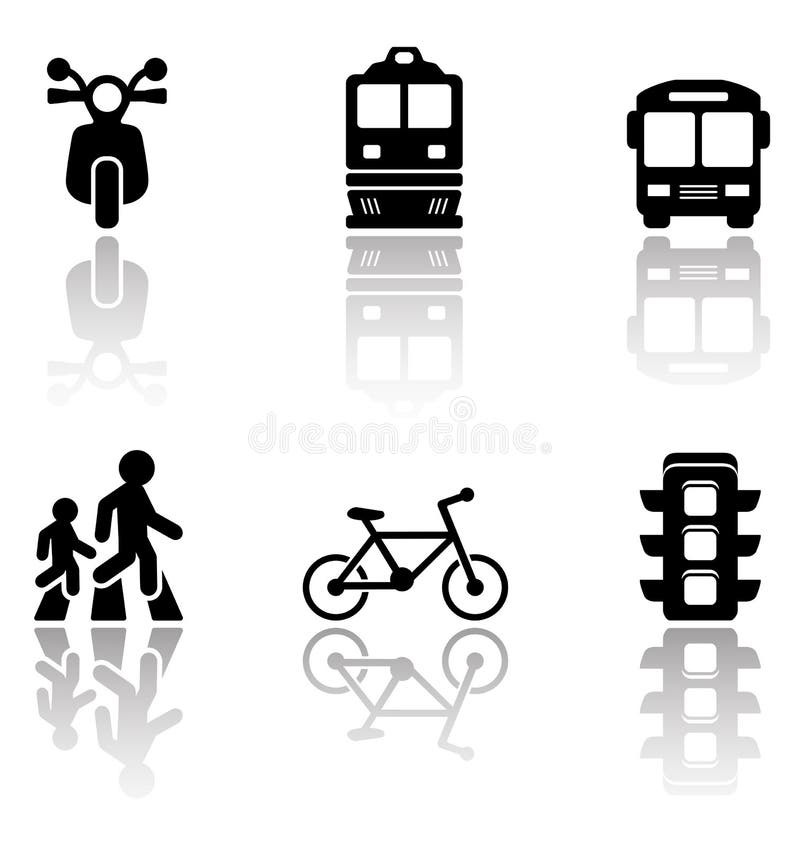 Road Symbols and Pictograms Stock Vector - Illustration of roadside ...
