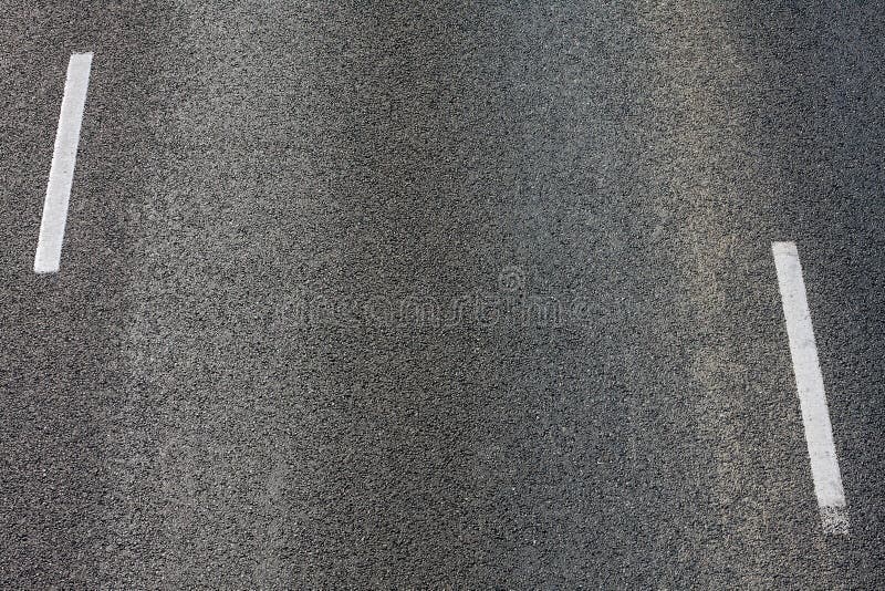 Road Texture With Two Dashed White Stripe Stock Photo - Image of ...