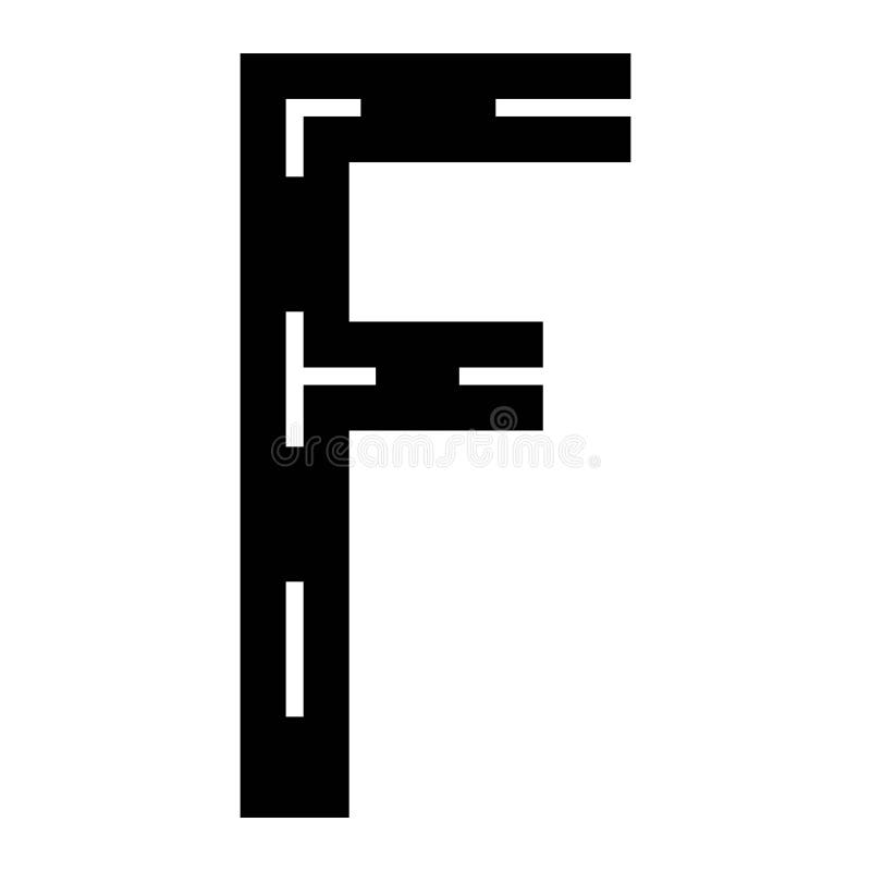 Road Theme Alphabet Letters Font Road Markings Vector Illustration ...