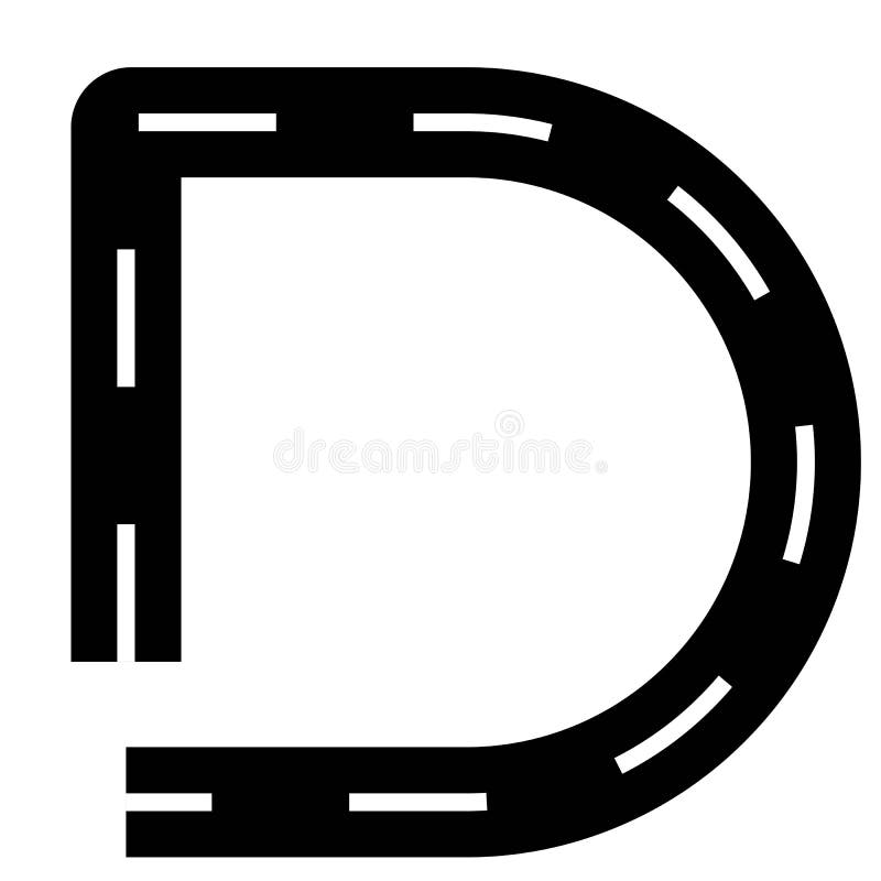 Road Theme Alphabet Letters Font Road Markings Vector Illustration ...